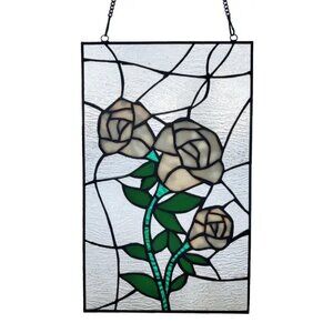 Art | White Rose Stained Glass | Poshmark